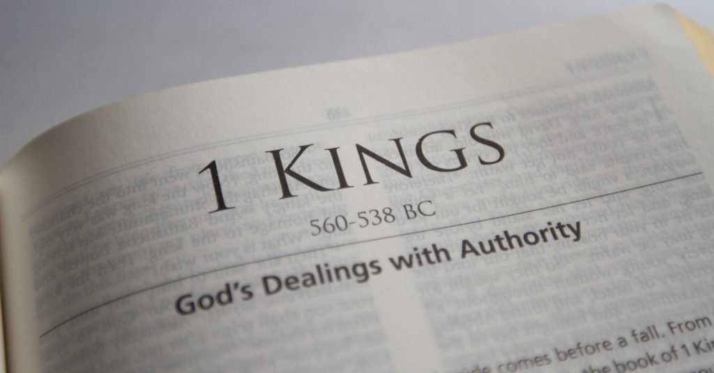 OLD TESTAMENT - 1 KINGS - Guidances